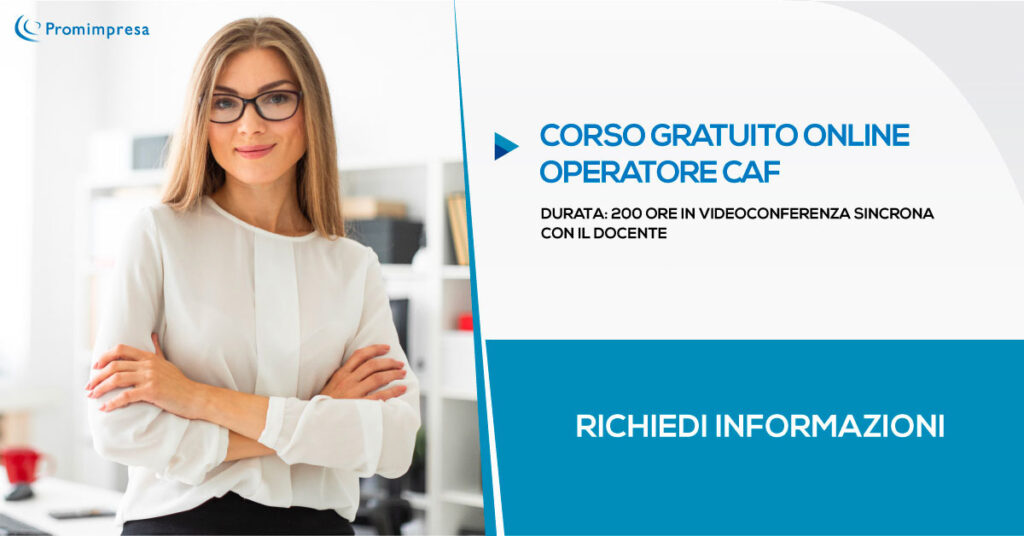 Corso Gratuito per Operatore CAF | Formazione Online